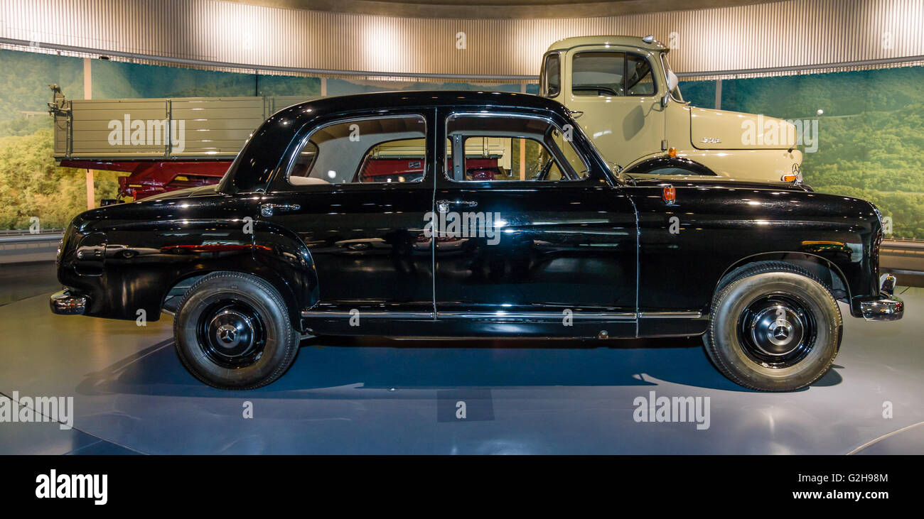 STUTTGART, GERMANY- MARCH 19, 2016: The mid-size luxury car Mercedes ...