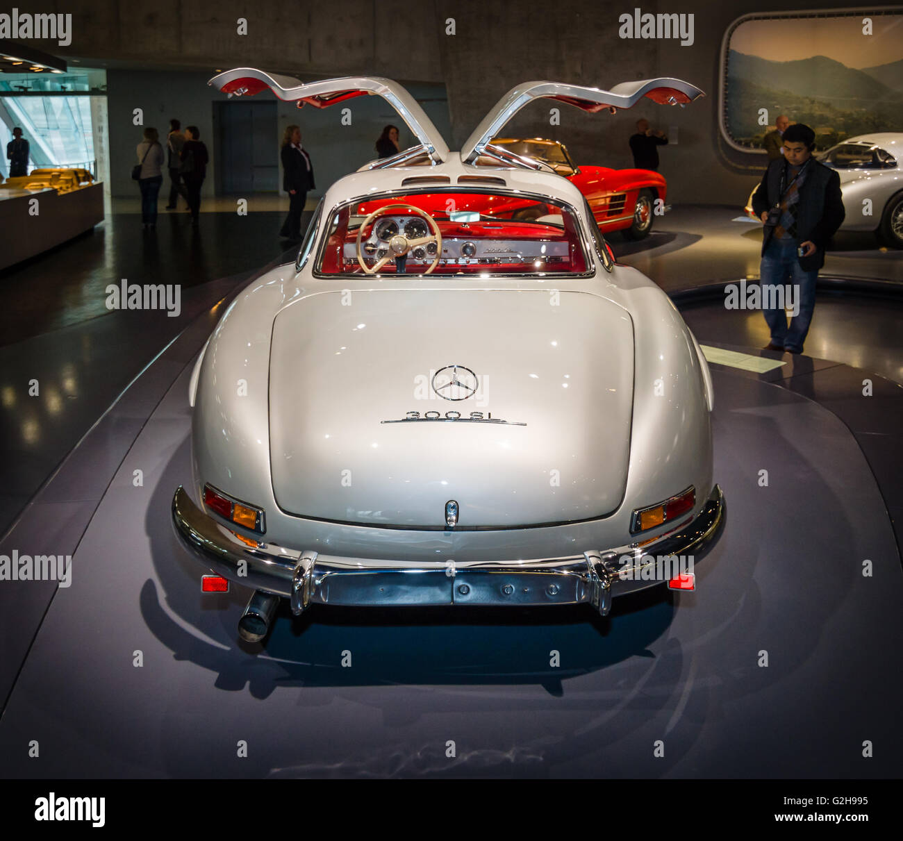 STUTTGART, GERMANY- MARCH 19, 2016: Sports car Mercedes-Benz 300 SL ...