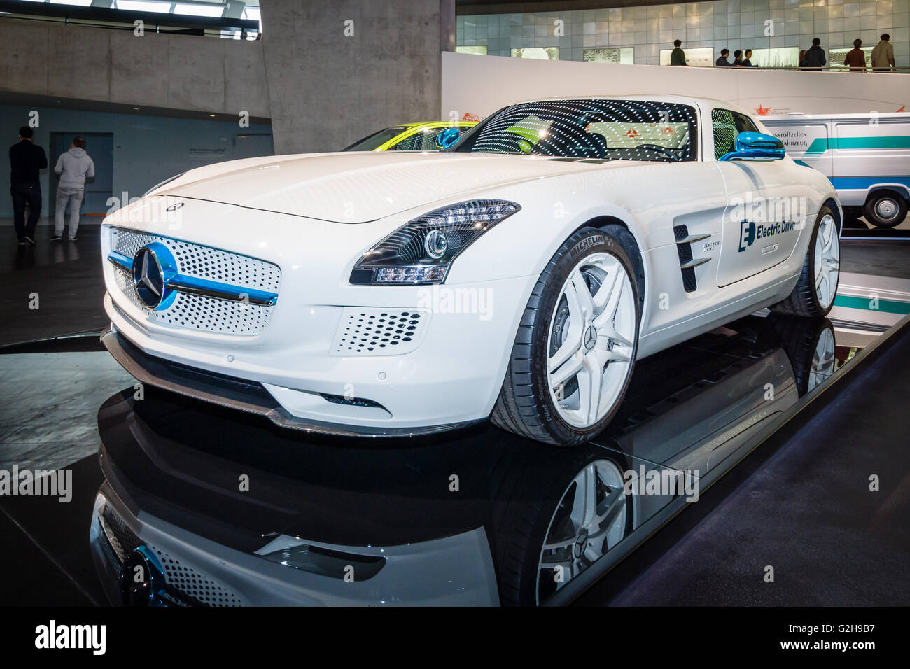 STUTTGART, GERMANY- MARCH 19, 2016: Luxury car Mercedes-Benz SLS AMG ...