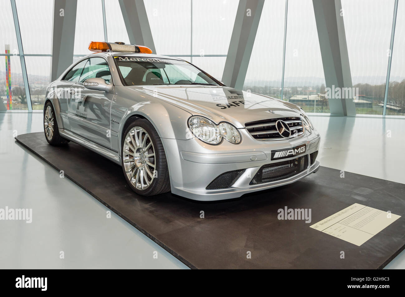 STUTTGART, GERMANY- MARCH 19, 2016: Official F1 Safety car Mercedes-Benz CLK63 AMG, 2007 ...