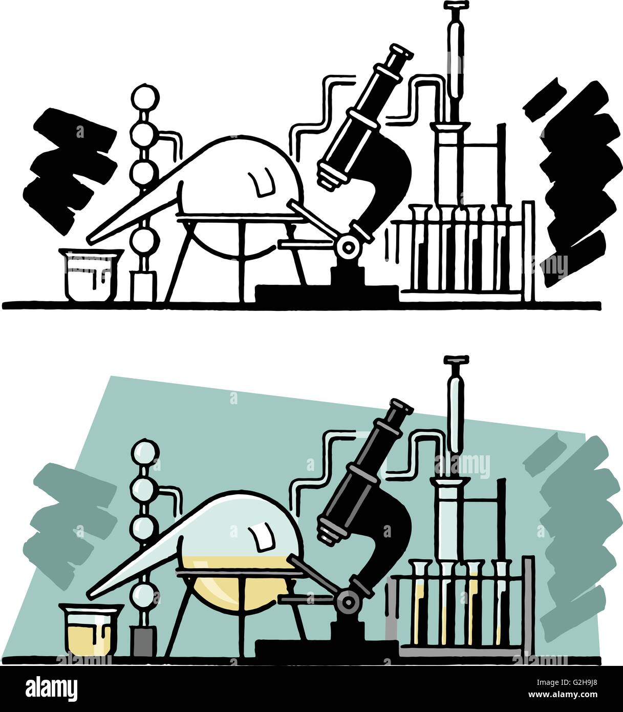 Science chemistry set Stock Vector Image & Art - Alamy