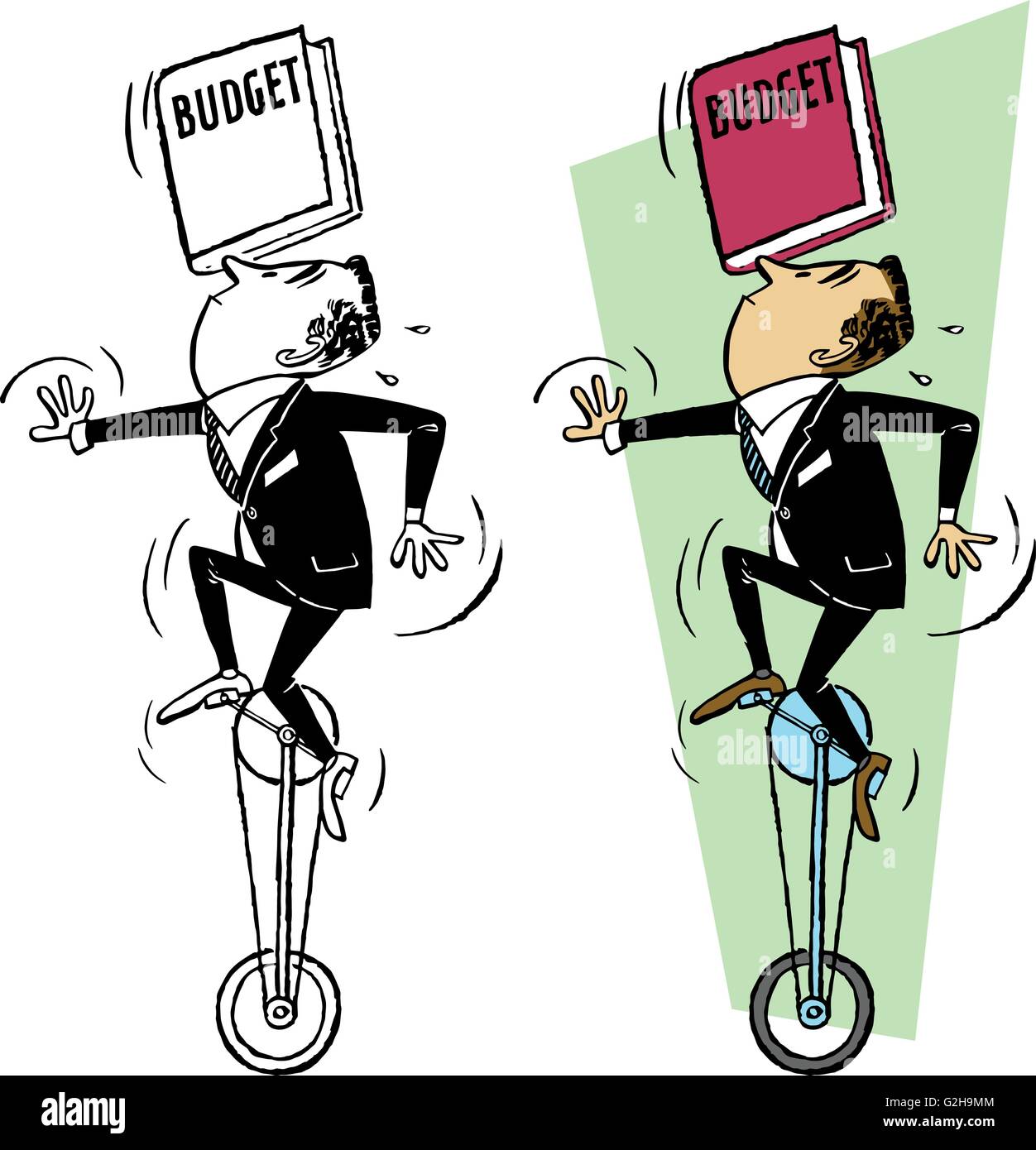 Balancing the budget Stock Vector Image & Art - Alamy
