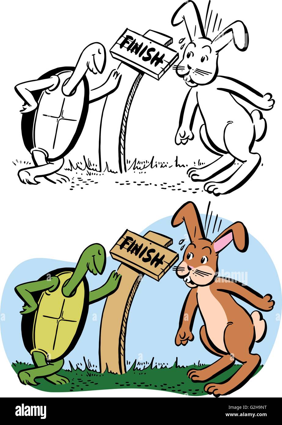 Tortoise and hare hi-res stock photography and images - Alamy