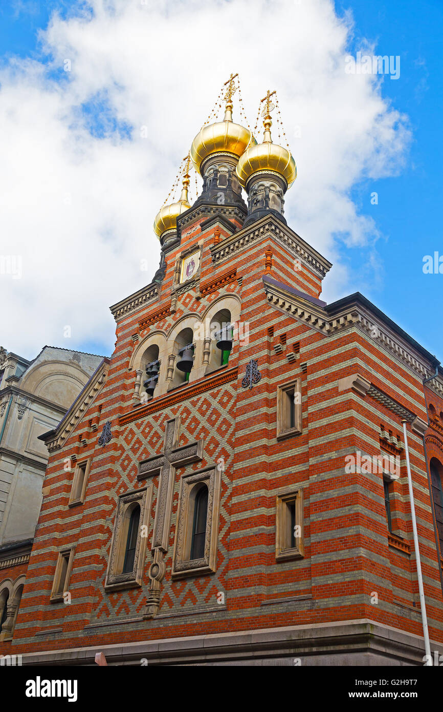Facade of the Alexander Nevsky Church in Danish capital Stock Photo - Alamy