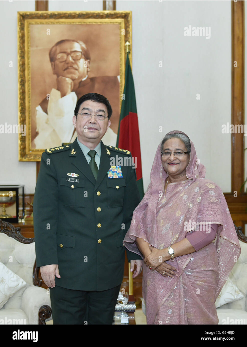 Dhaka, Bangladesh. 30th May, 2016. Visiting Chinese Defense Minister ...