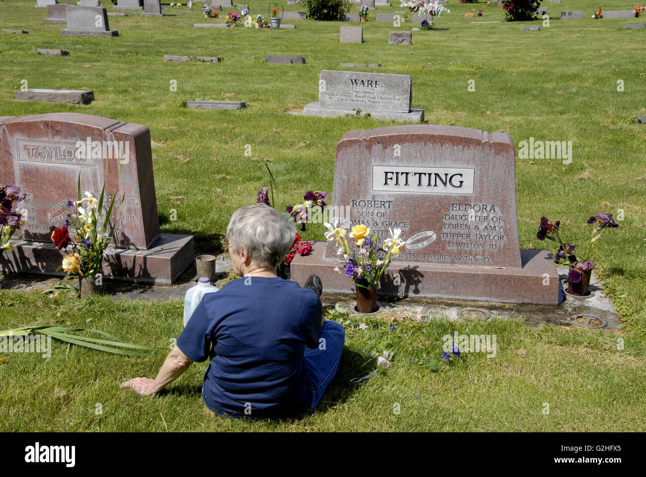Lewiston, Idaho, USA. 30th May, 2016. Memorial day ceremony and people ...