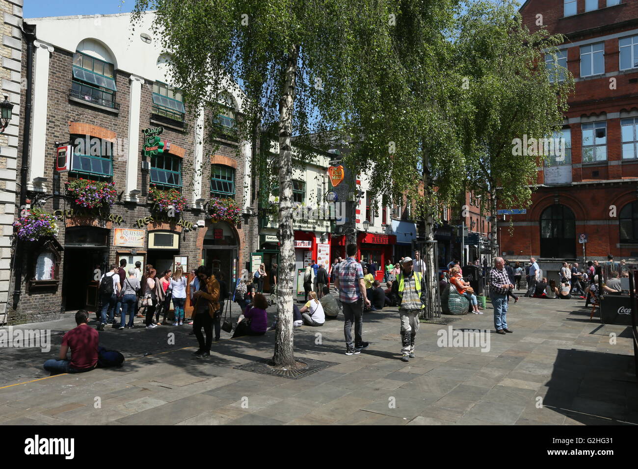 Dublin, Ireland. 30th May, 2016. Image from Temple Bar in Dublin city ...