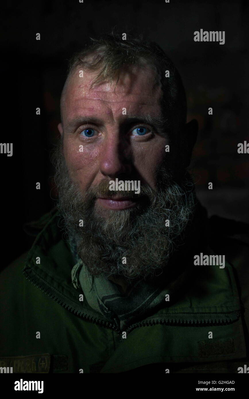 Avdiivka, Ukraine. 10th Mar, 2016. NEWT, an unpaid volunteer soldier ...