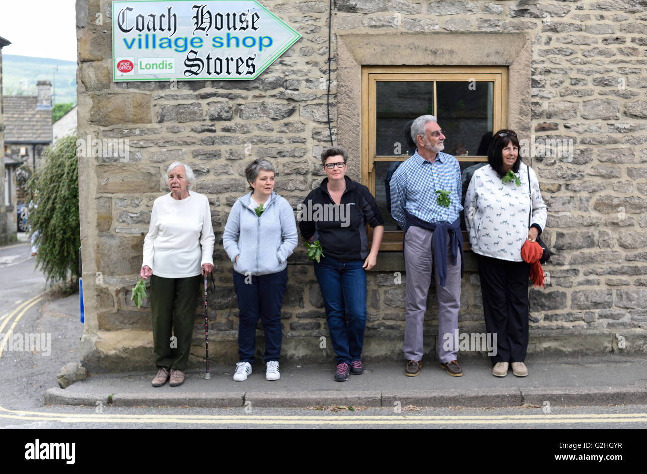 Castleton, Derbyshire, UK. 30th May, 2016. Ancient Garland Ceremony ...