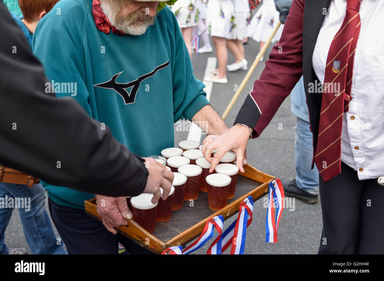 Castleton garland ceremony hi-res stock photography and images - Alamy