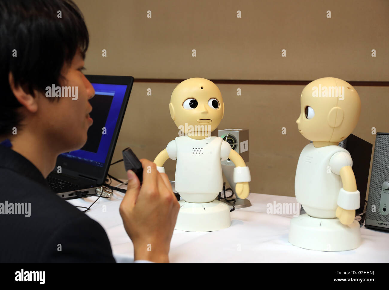 Tokyo, Japan. 30th May, 2016. Japan's telecom giant NTT researcher ...