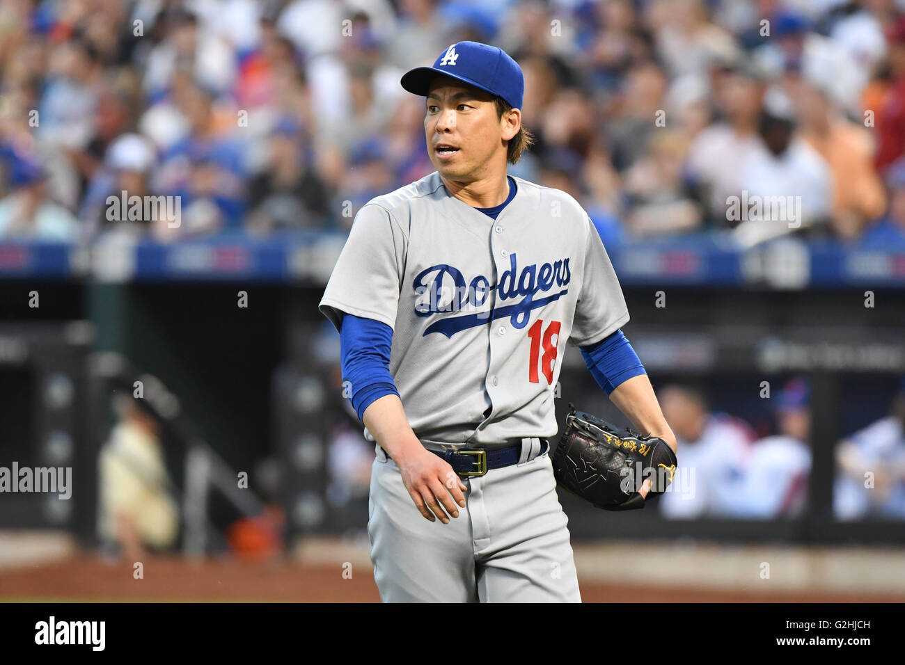 New York, USA. 28th May, 2016. Kenta Maeda (Dodgers) MLB : Kenta Maeda ...