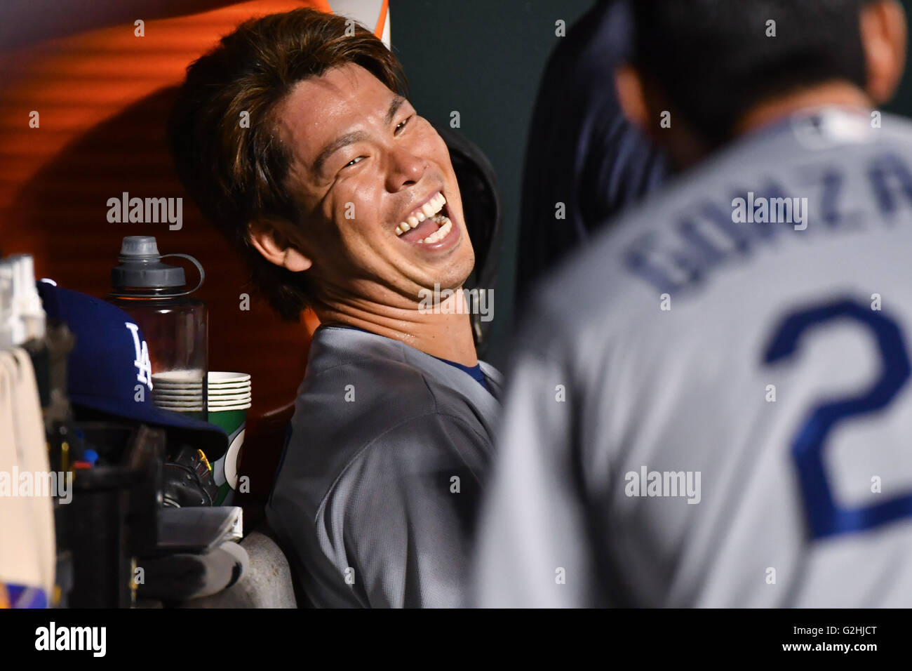 New York, USA. 28th May, 2016. Kenta Maeda (Dodgers) MLB : Kenta Maeda of the Los Angeles ...