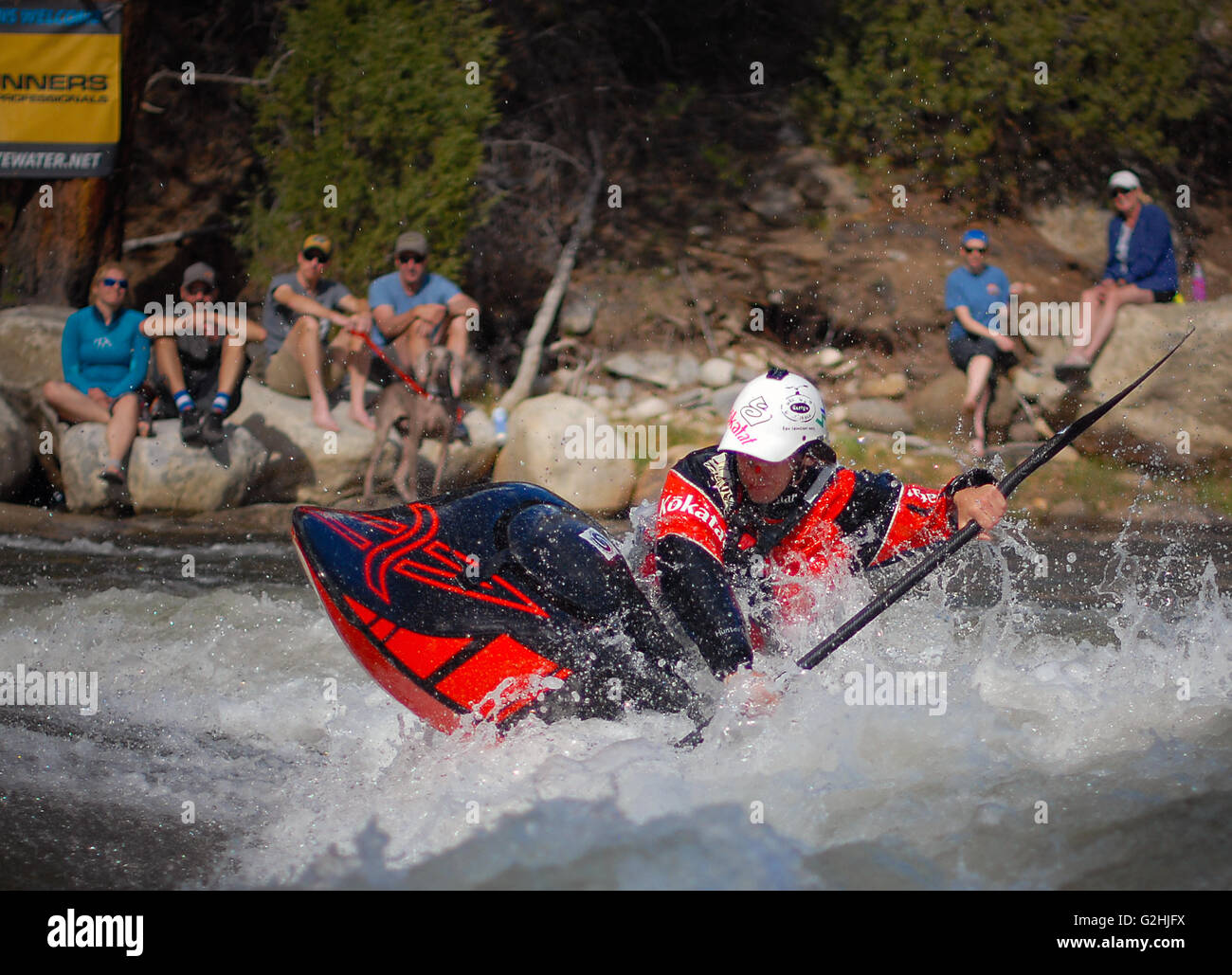 Buena Vista, Colorado, USA. 30th May, 2016. Men's freestyle kayaker ...