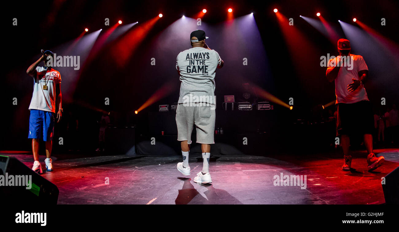 Detroit, Michigan, USA. 28th May, 2016. THE LOX performing on the Hip ...