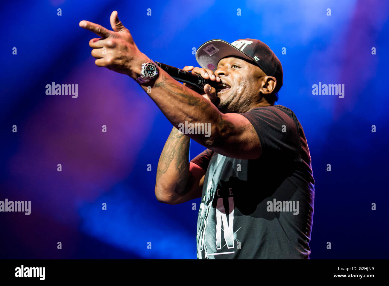 Detroit, Michigan, USA. 28th May, 2016. SCARFACE performing on the Hip ...