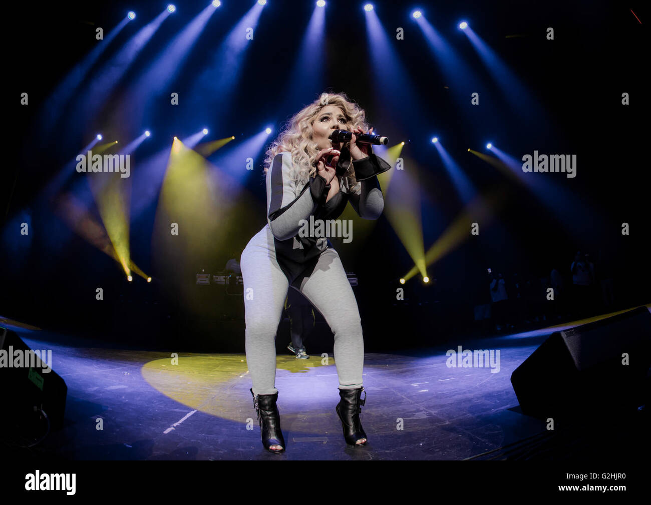 Detroit, Michigan, USA. 28th May, 2016. LIL KIM performing on the Hip ...