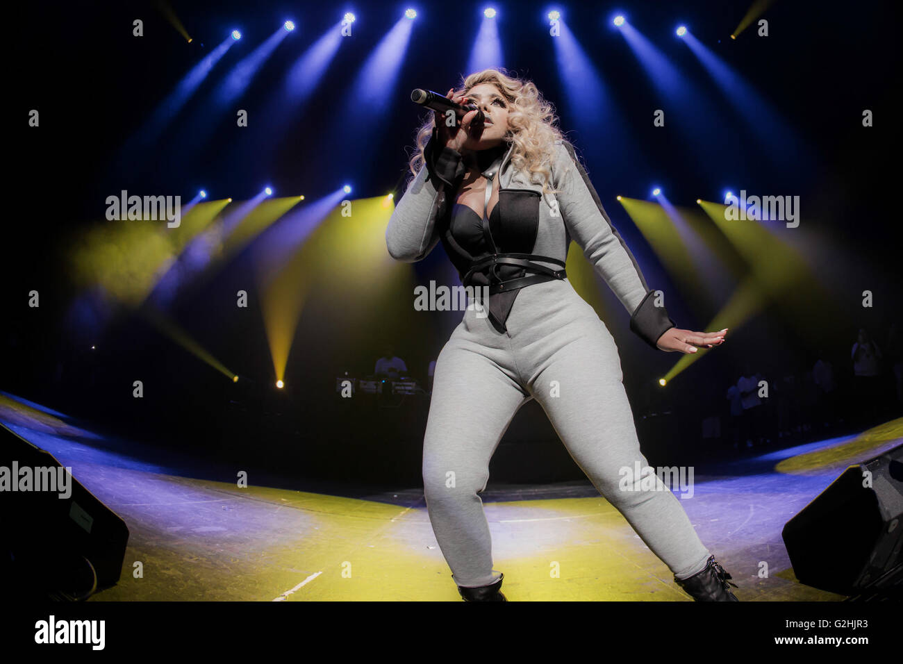 Detroit, Michigan, USA. 28th May, 2016. LIL KIM performing on the Hip ...