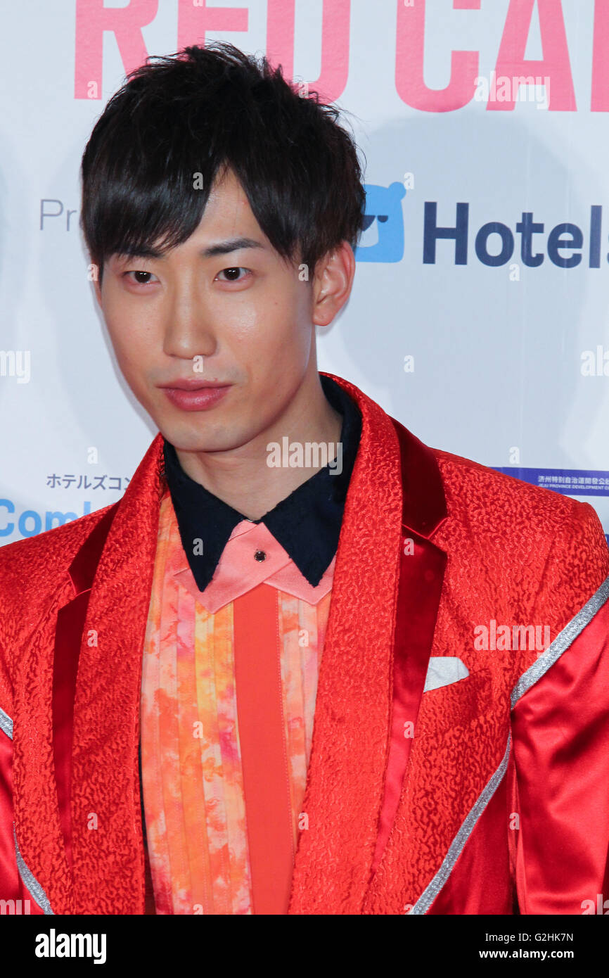 Sang-Woo(CODE-V), Apr 10, 2016 : Sangwoo, South Korean boy group CODE-V attend "KCON 2016 JAPAN ...