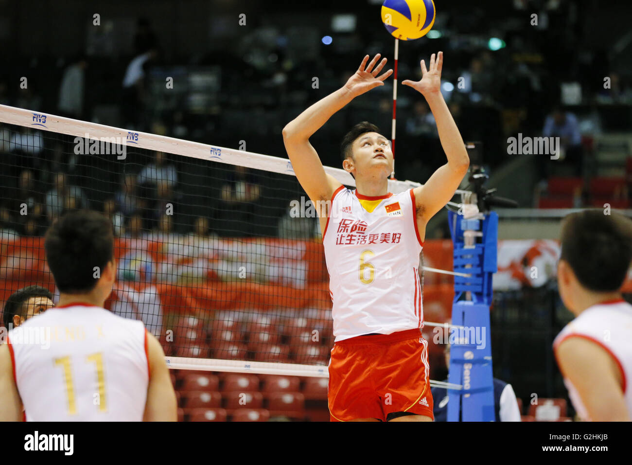Tokyo Metropolitan Gymnasium, Tokyo, Japan. 31st May, 2016. Li Runming ...
