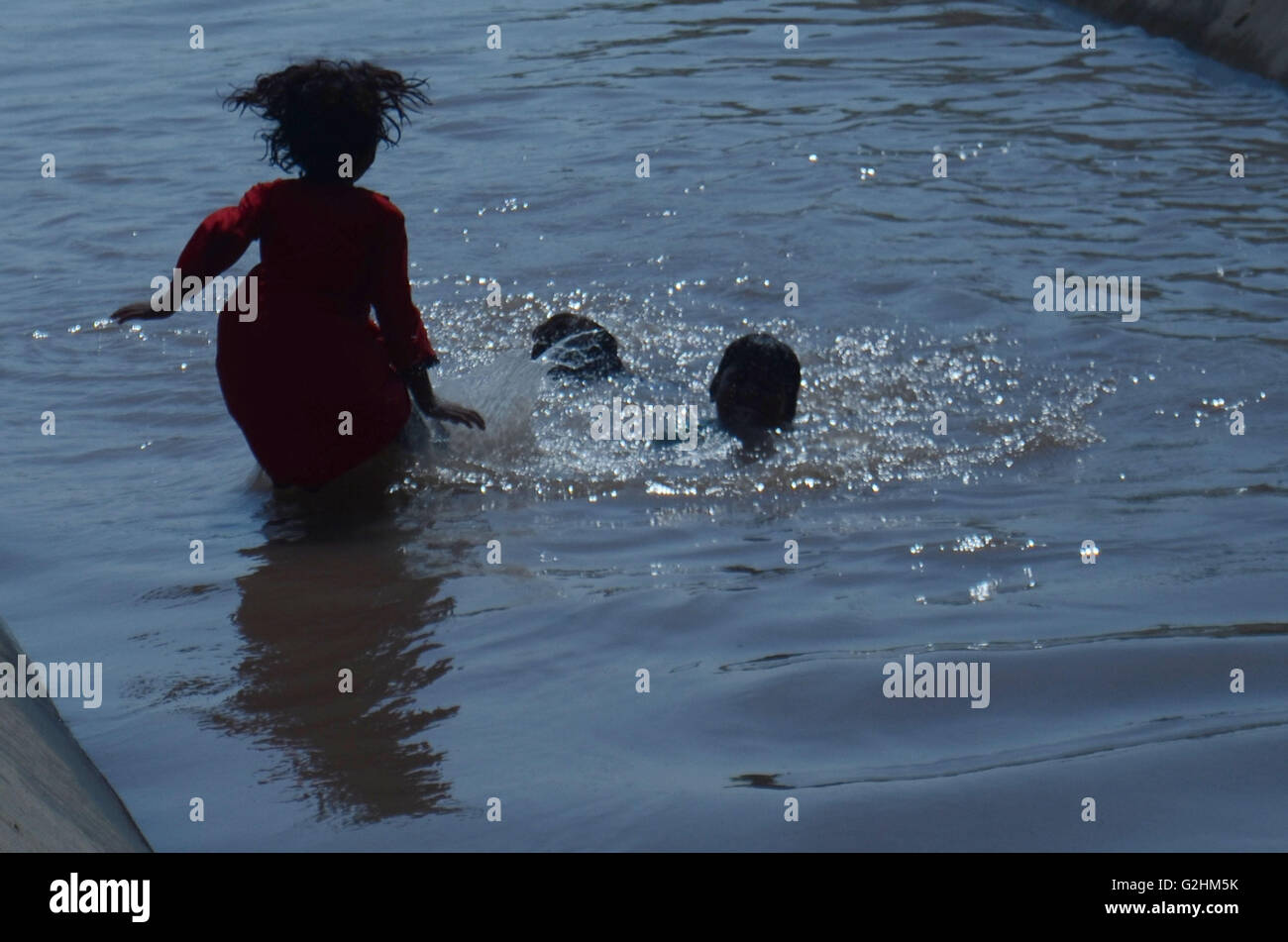Children in poor suburb on hi-res stock photography and images - Alamy