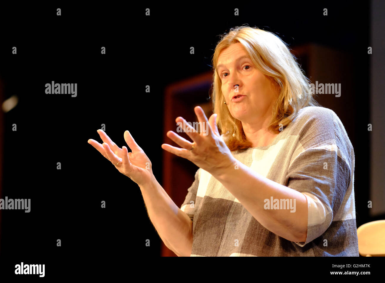 Hay Festival, Wales, UK - May 2016 - Professor Maggie Andrews a ...