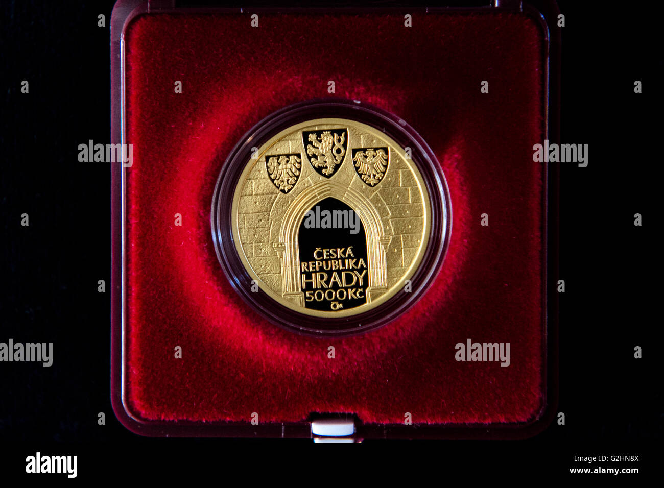 Ceremonial presentation of gold coin named Castle Kost was held by ...