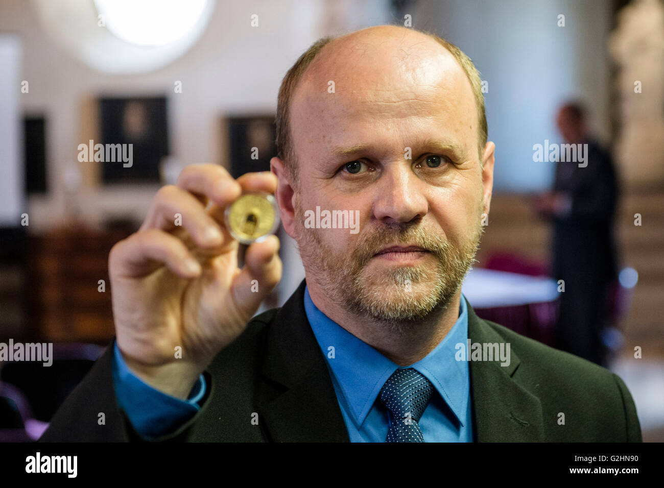 Ceremonial presentation of gold coin named Castle Kost was held by ...