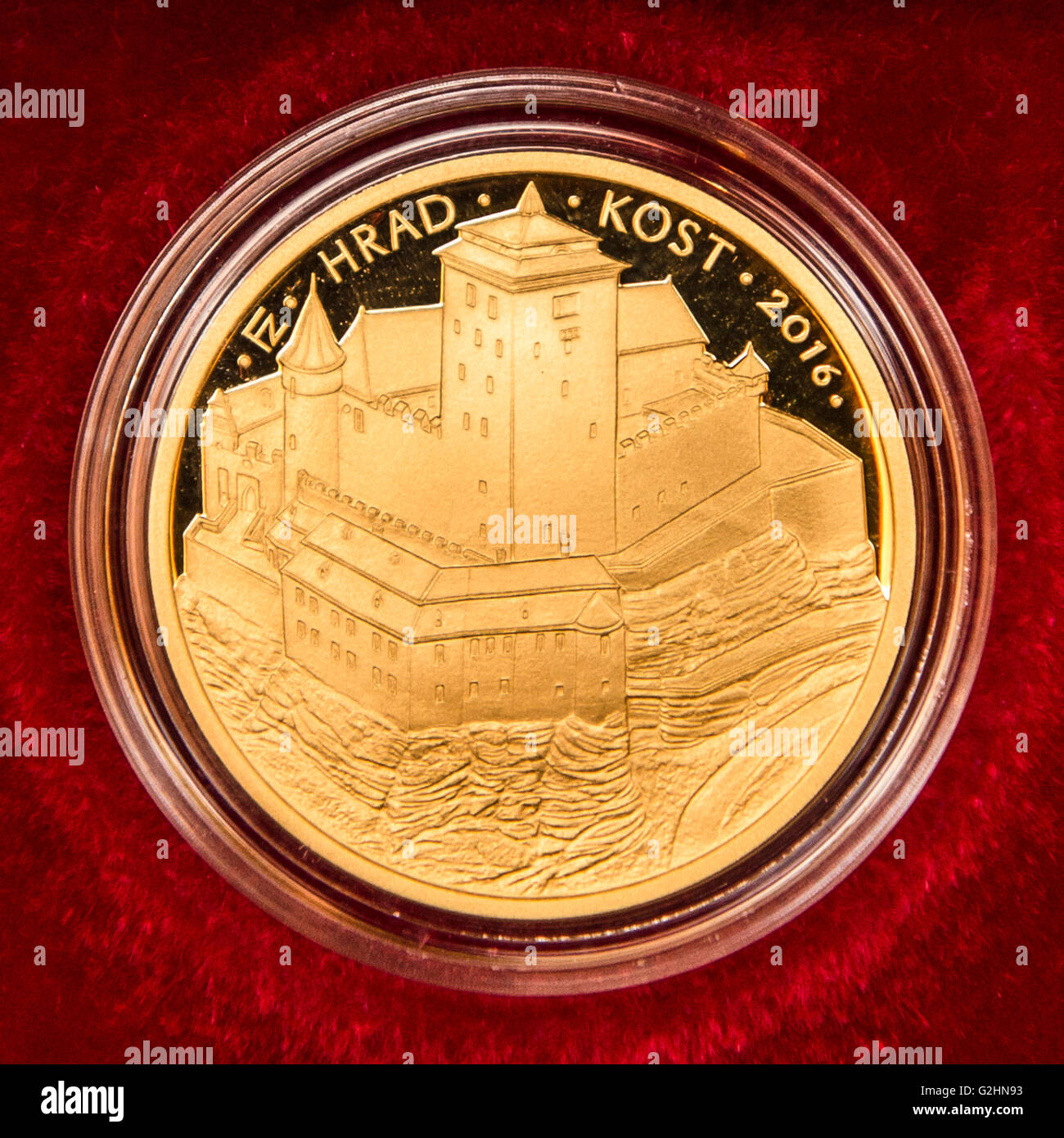 Ceremonial presentation of gold coin named Castle Kost was held by ...