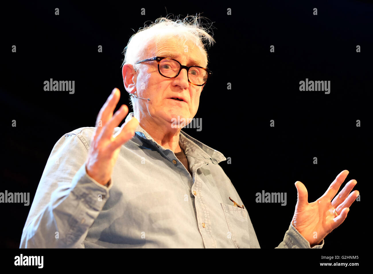 Hay Festival, Wales, UK - May 2016 - John Sutherland talks about the ...
