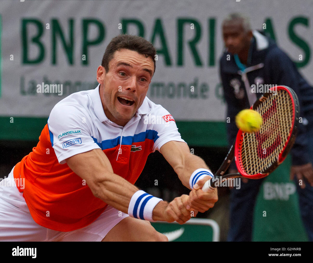 Paris, France, 31 June, 2016, Tennis, Roland Garros, Roberto Bautista ...