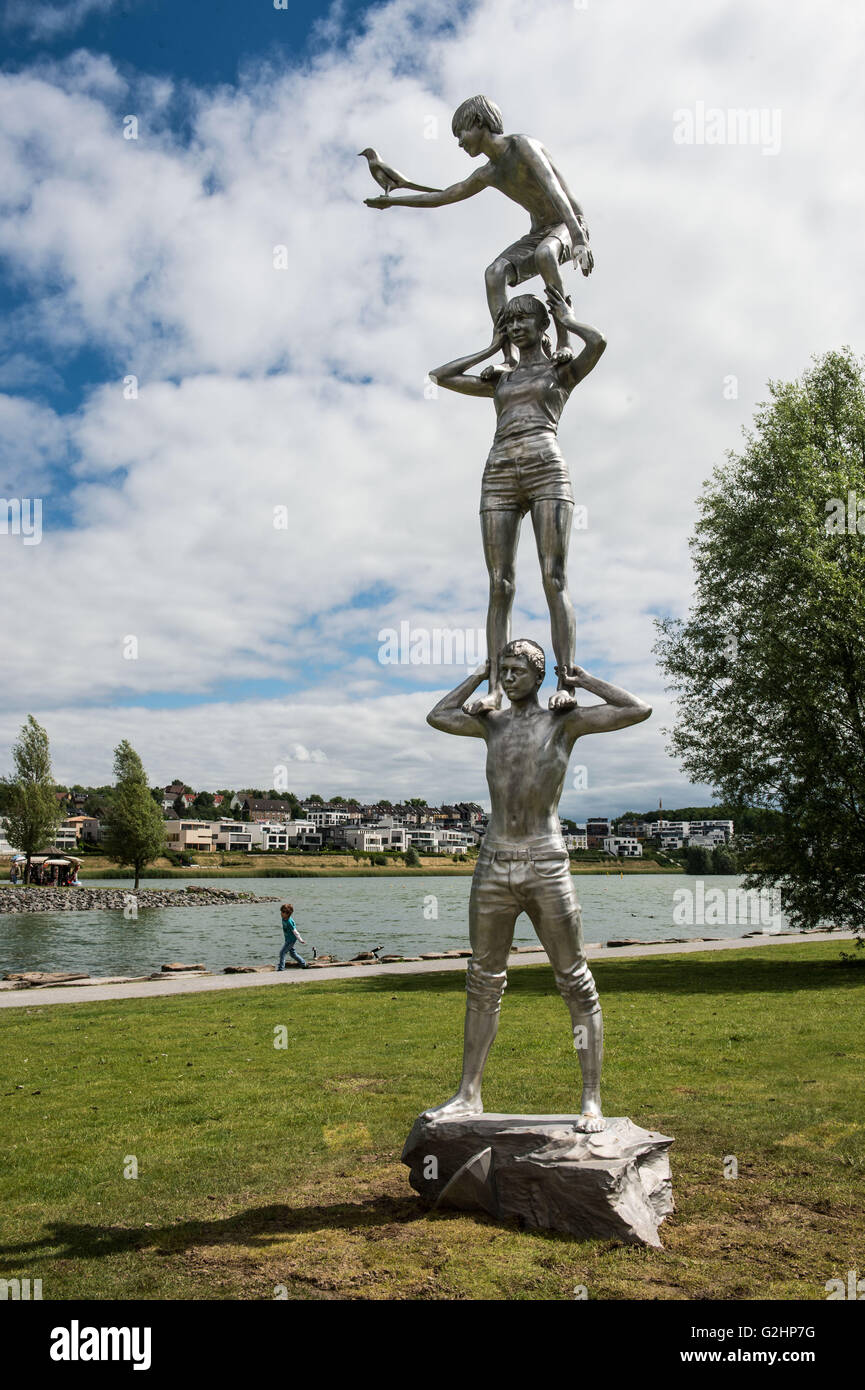 Dortmund, Germany. 31st May, 2016. The sculpture 'Spirits of the ...