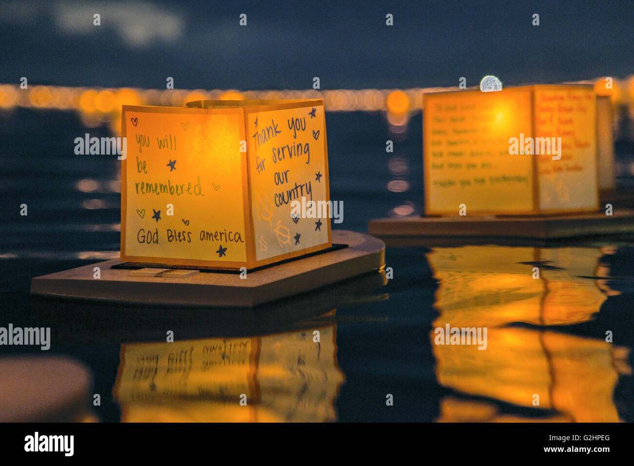 Messages of remembrance written on the side of one of the more than ...