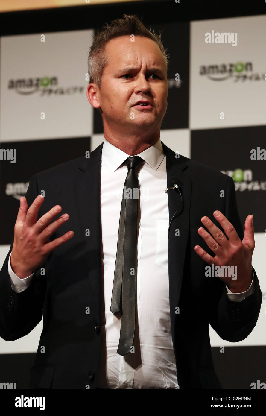 Tokyo, Japan. 31st May, 2016. Amazon Studio head Roy Price speaks at a ...