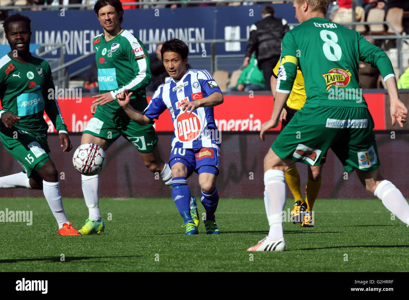 Helsinki, Finland. 2nd Apr, 2016. Atomu Tanaka (HJK) Football/Soccer ...