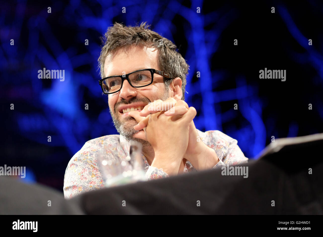 Hay Festival, Wales, UK - June 2016 - Comedian Marcus Brigstocke on ...