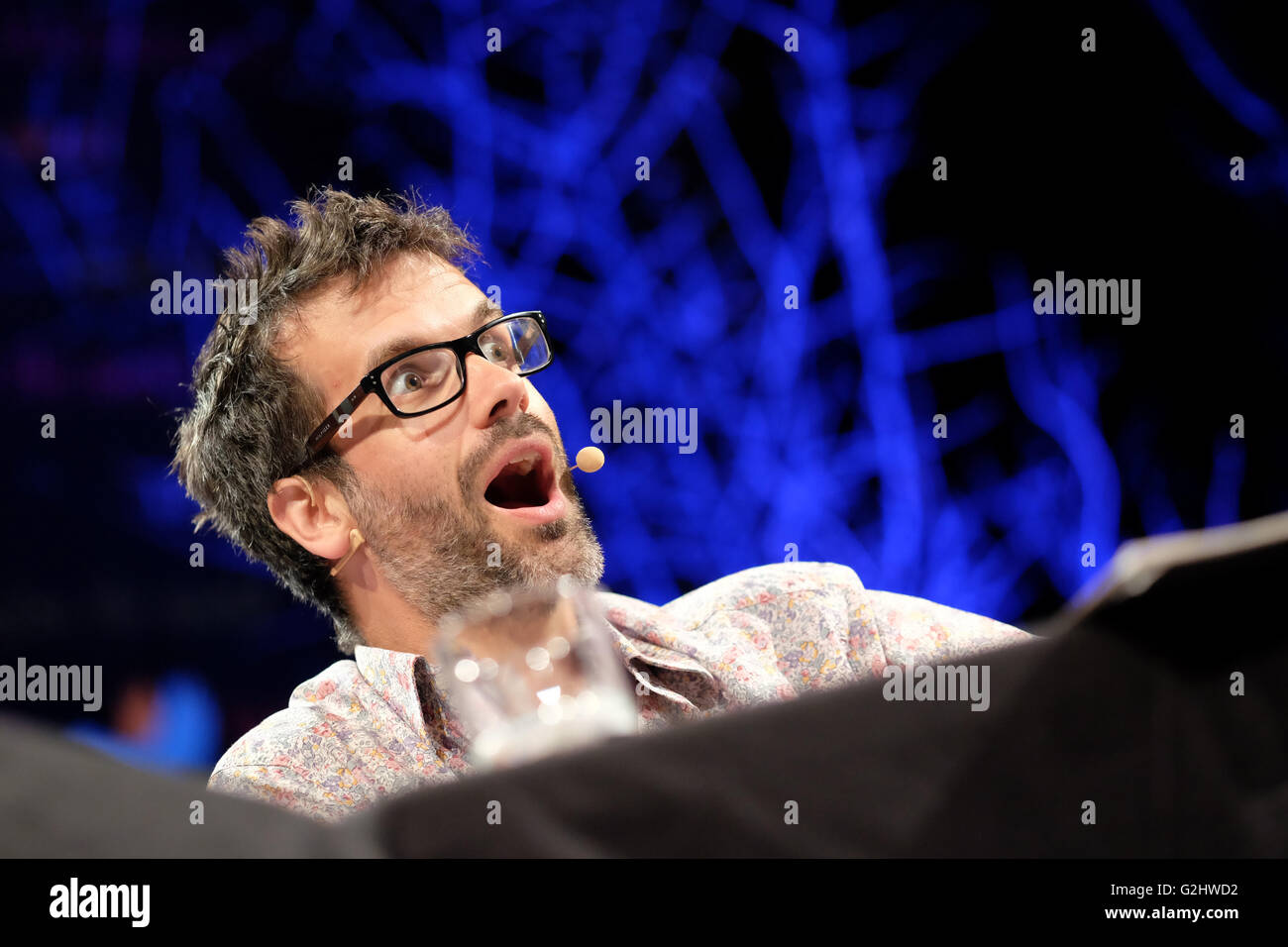 Hay Festival, Wales, UK - June 2016 - Comedian Marcus Brigstocke on ...