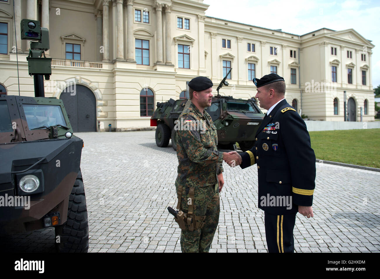 The commanding general of the United States Army Europe, Lieutenant ...