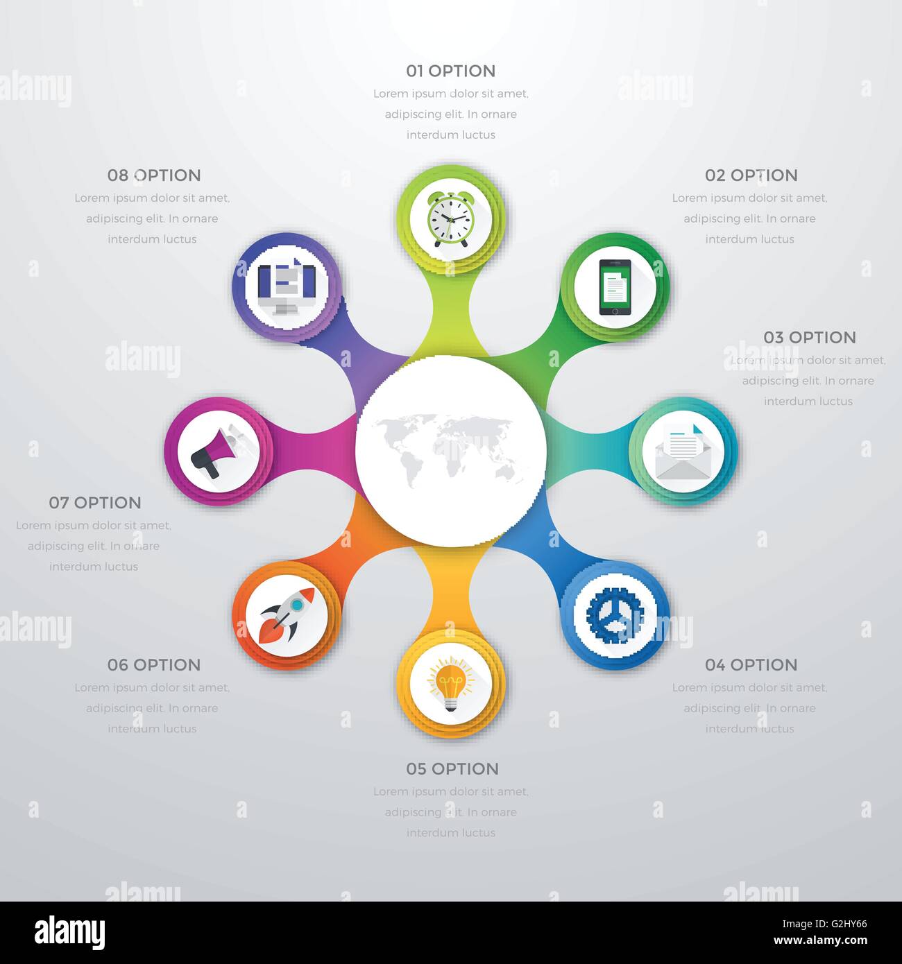 Vector illustration infographics eight options Stock Vector Image & Art ...