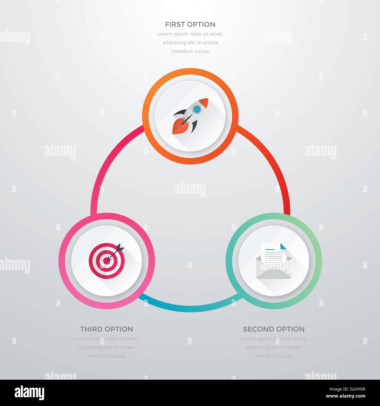 infographics three options Stock Vector Image & Art - Alamy