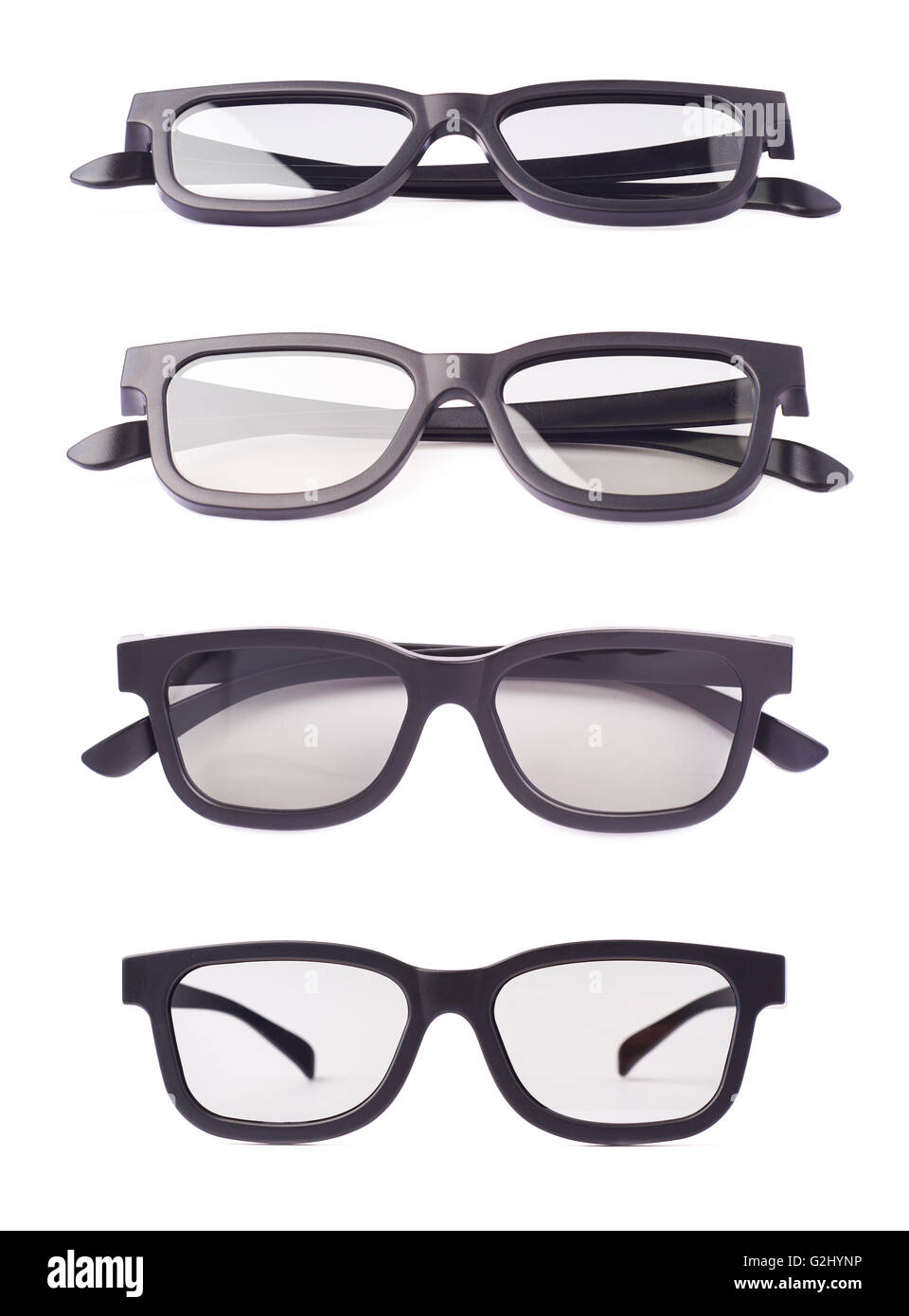 Glasses isolated over the white background Stock Photo - Alamy