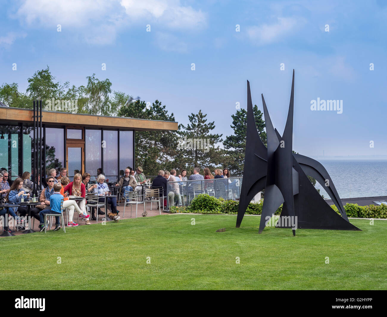 Louisiana Museum of Modern Art, Humlebæk, Humlebaek, Denmark Stock ...