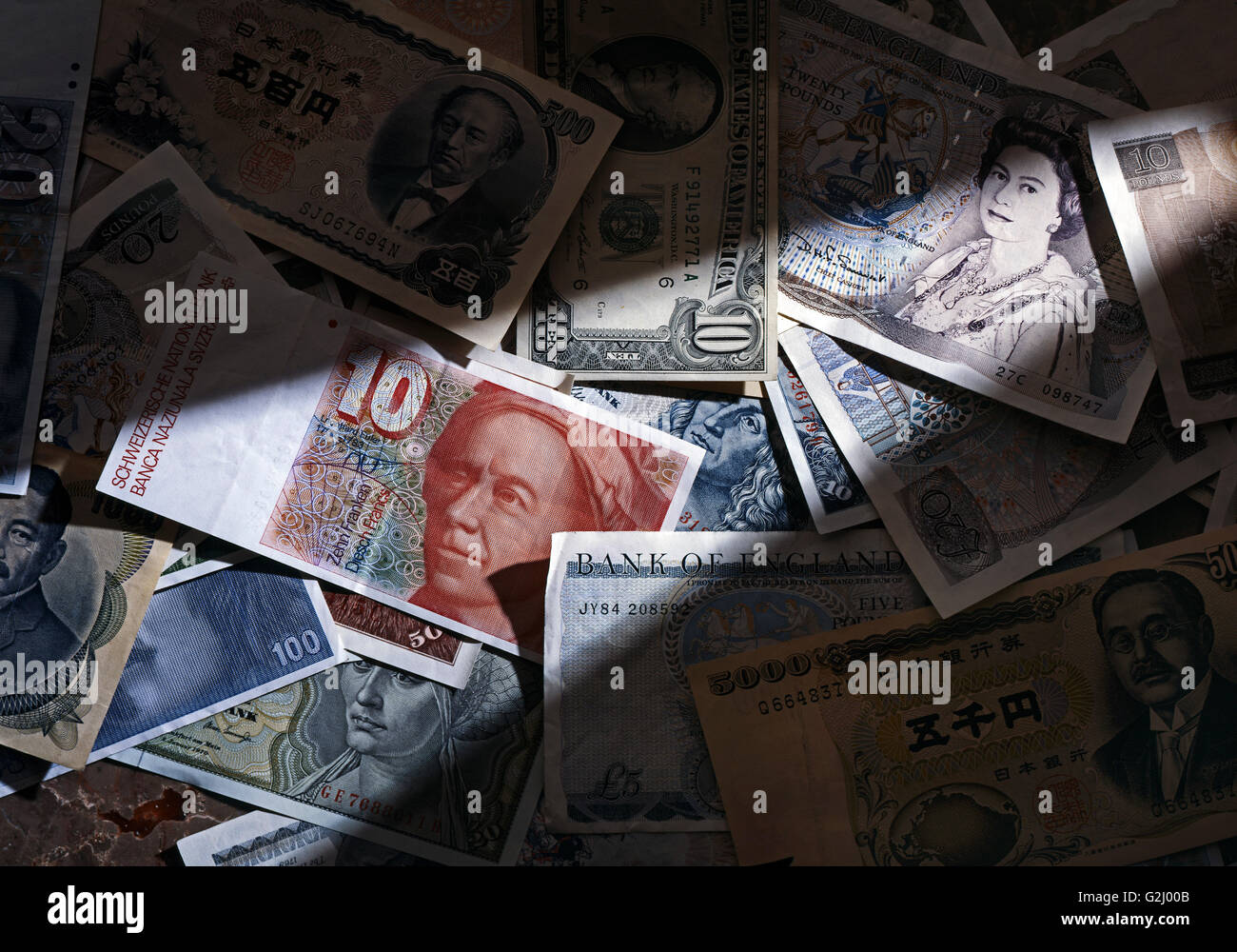 Assorted International Paper Money II Stock Photo - Alamy
