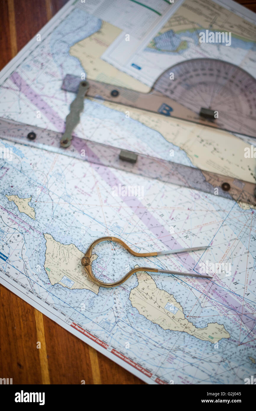 Nautical chart hi-res stock photography and images - Alamy