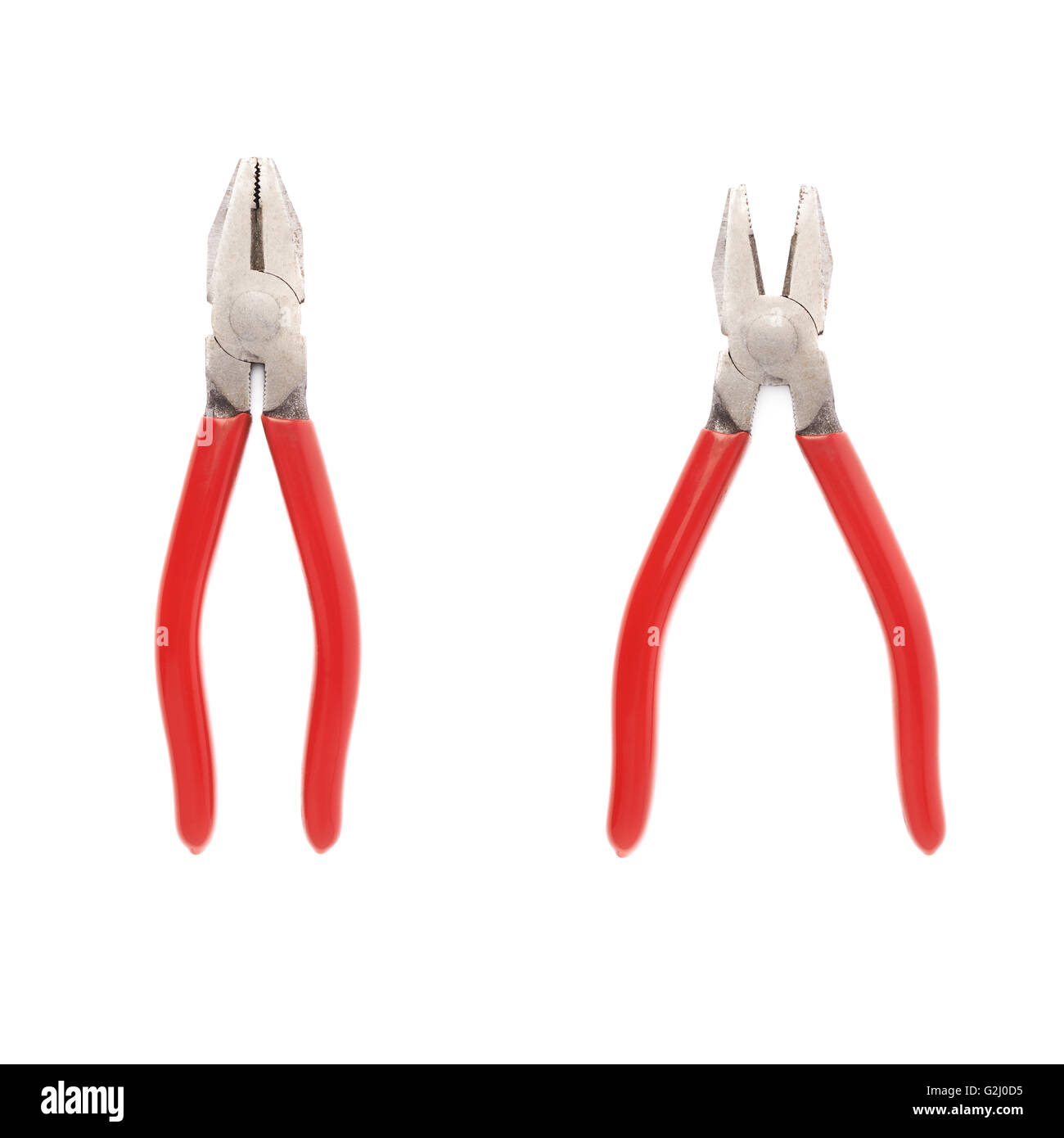 Set of Pliers hand tool isolated over white background Stock Photo - Alamy