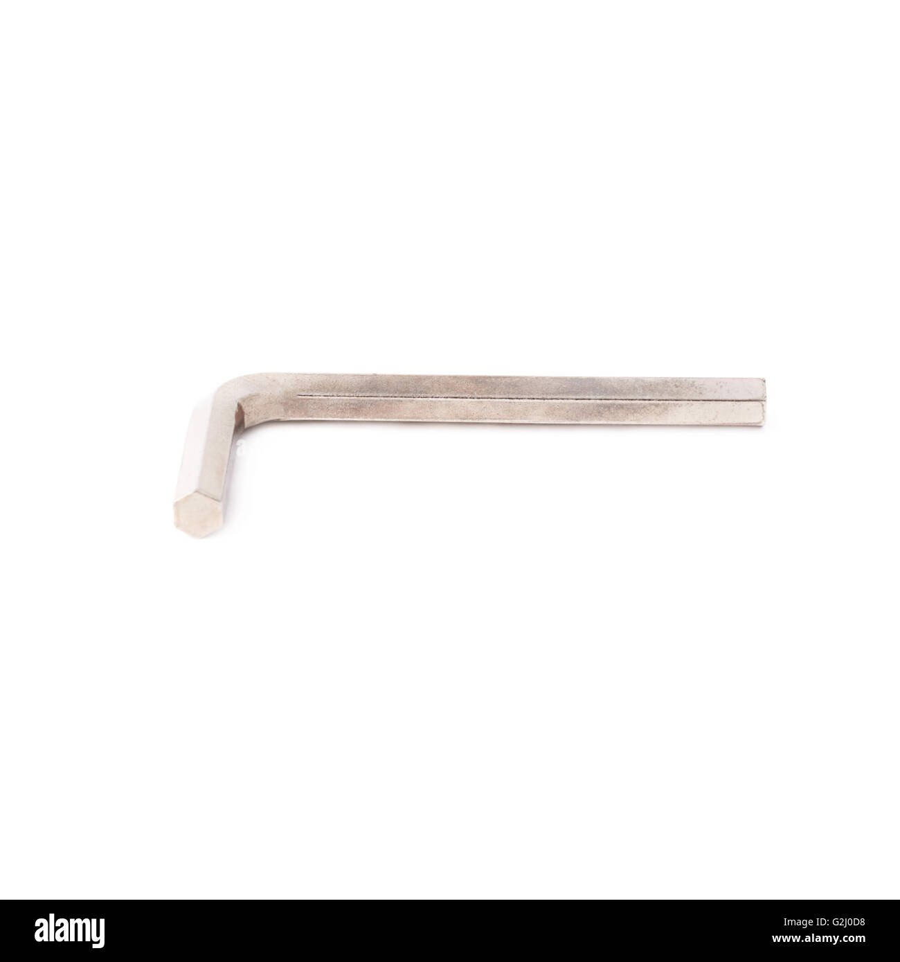 Hex metal allen key over white isolated background Stock Photo - Alamy