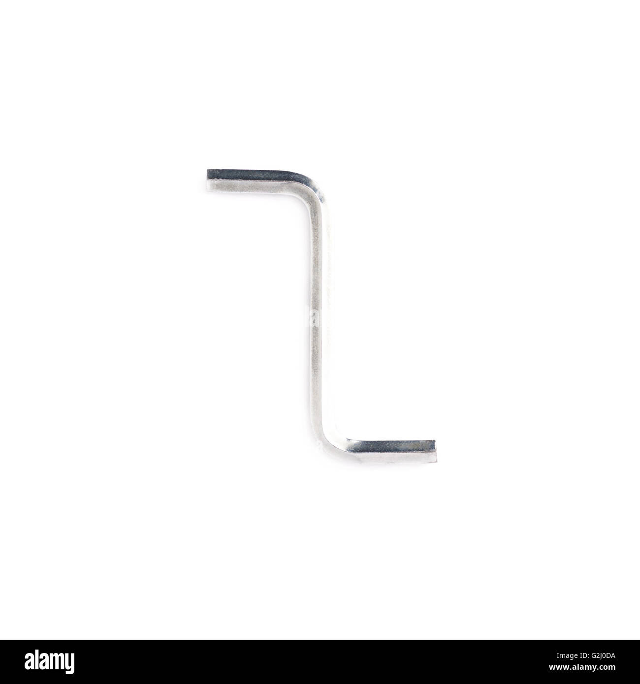 Hex metal allen key over white isolated background Stock Photo - Alamy