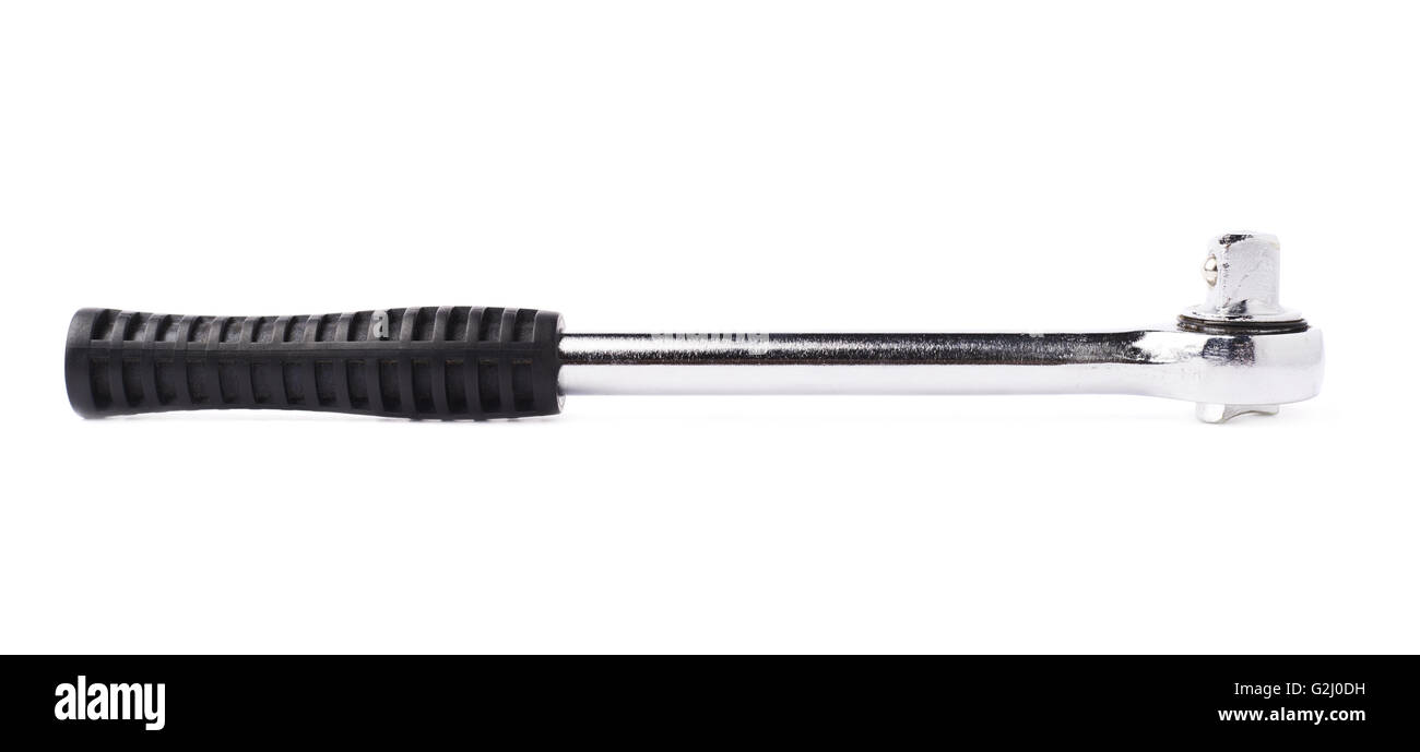 Socket wrench over white isolated background Stock Photo - Alamy