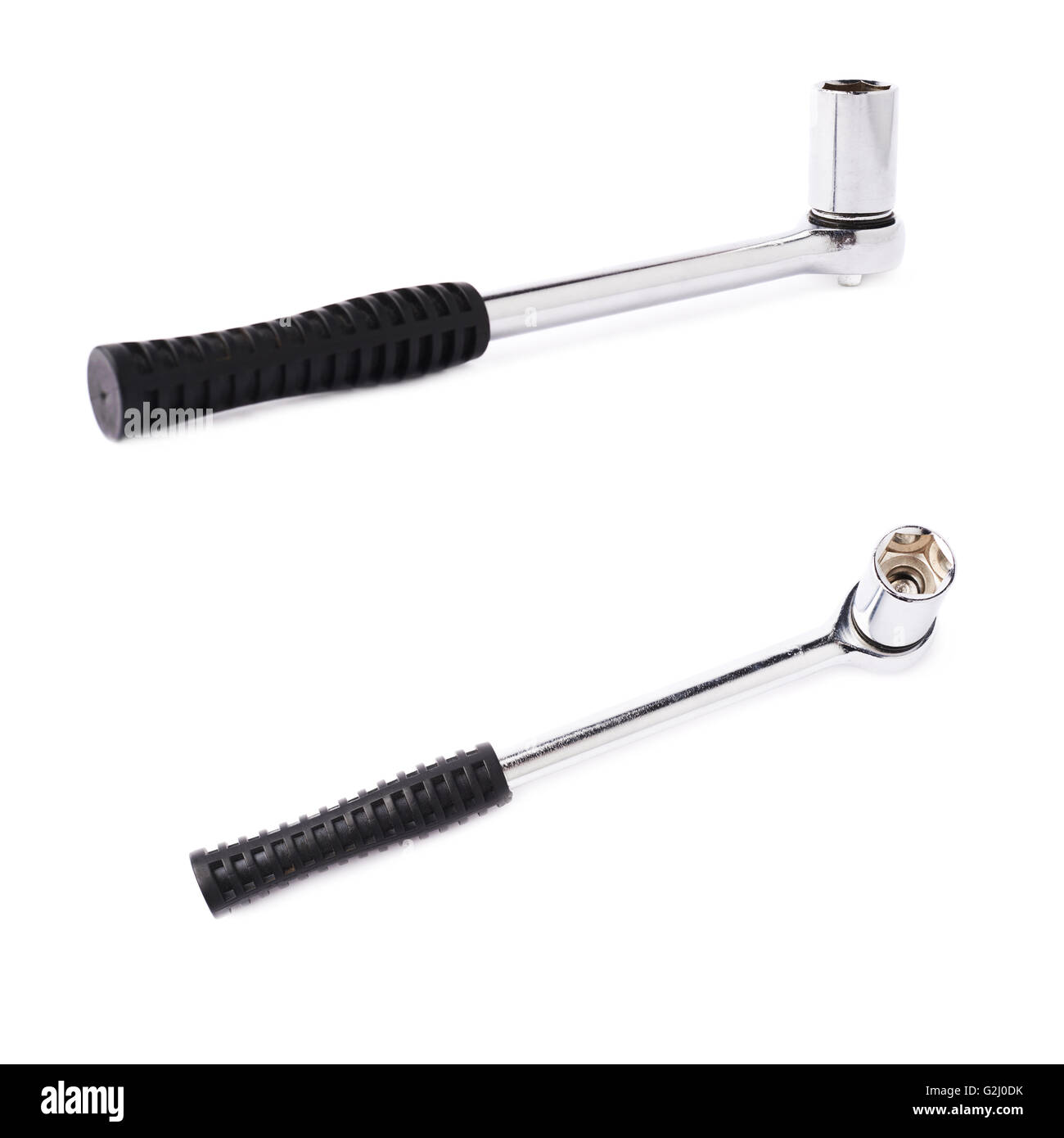 Set of socket wrench over white isolated background Stock Photo - Alamy