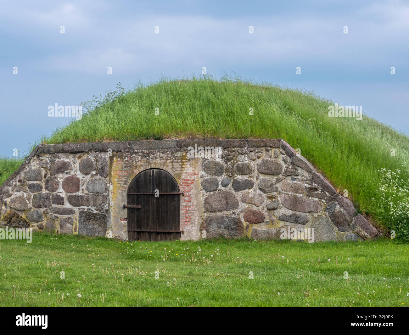 Earth cellar on Kronborg castle, Helsingor, Zealand, Danmark, Europe ...